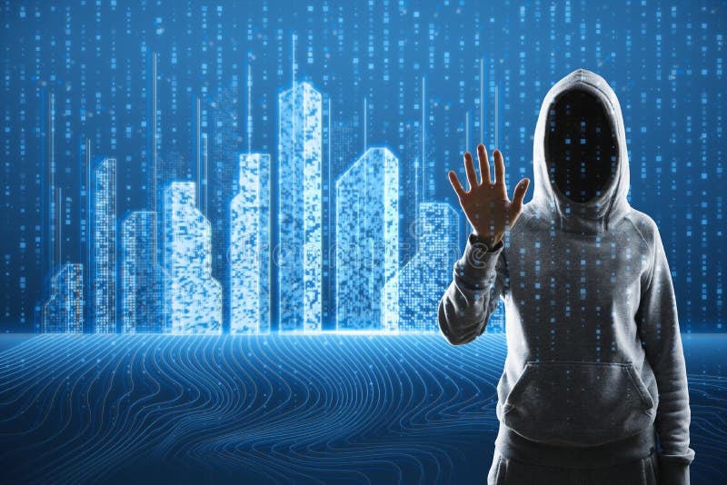 Anonymous, Virtual Reality and Cyberspace Concept with Faceless Human ...