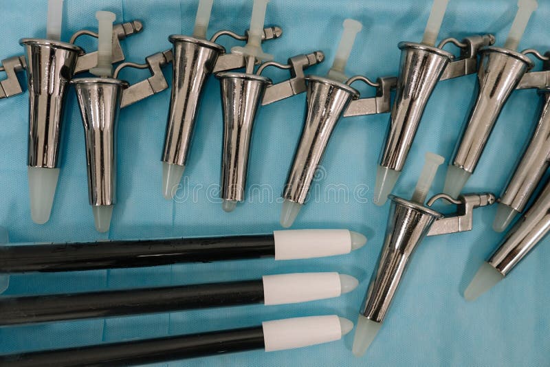 Anoscopes, Proctoscopes and Rectoscopes on the Table Stock Image ...