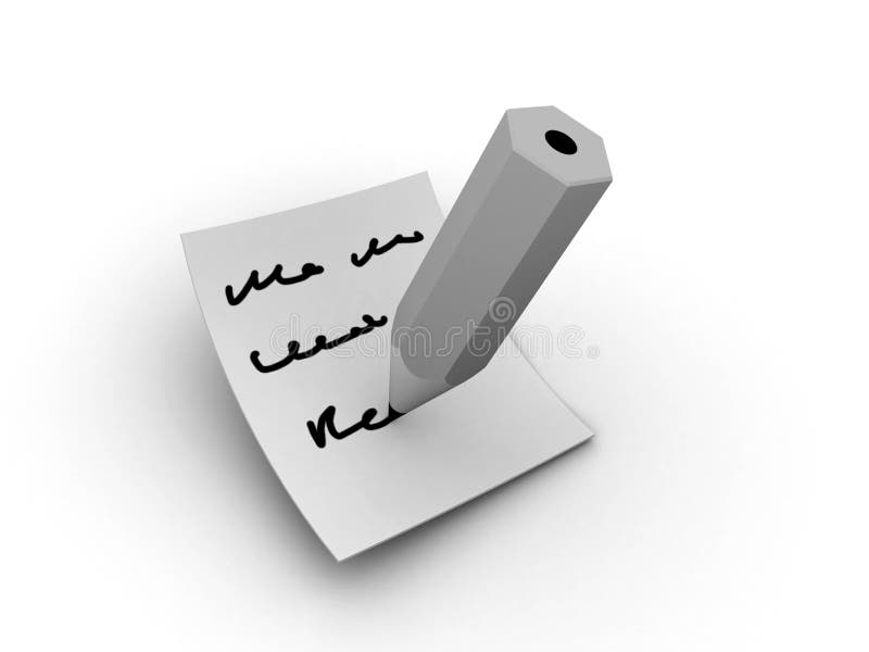 Anote a escrita foto de stock. Imagem de pena, caderno - 2420198