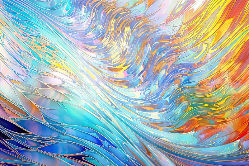 Abstract Coloring Background of the Gradient with Visual Wave ...