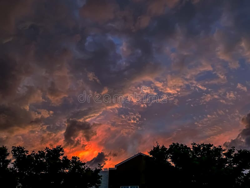 Another Beautiful Sky with Amazing Cloud Texture. Stock Photo - Image ...