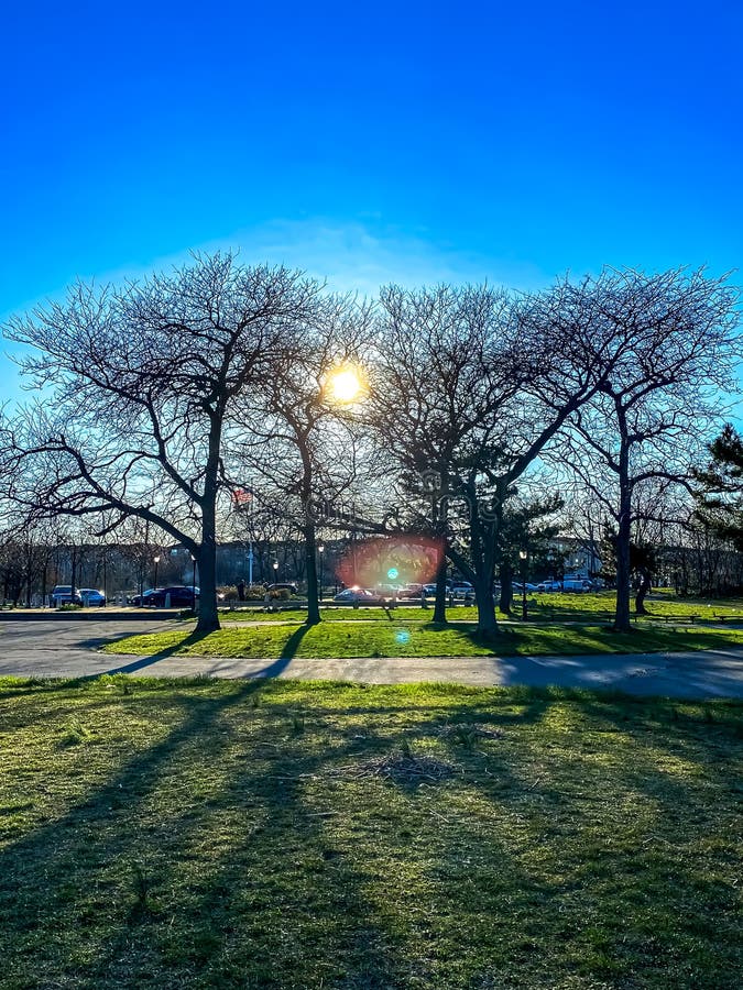 Another Beautiful Sunny Day in the Bronx. Stock Photo - Image of ...