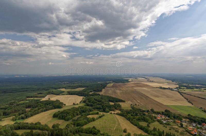 Another Bird View of the Farm Land Stock Photo - Image of culture ...