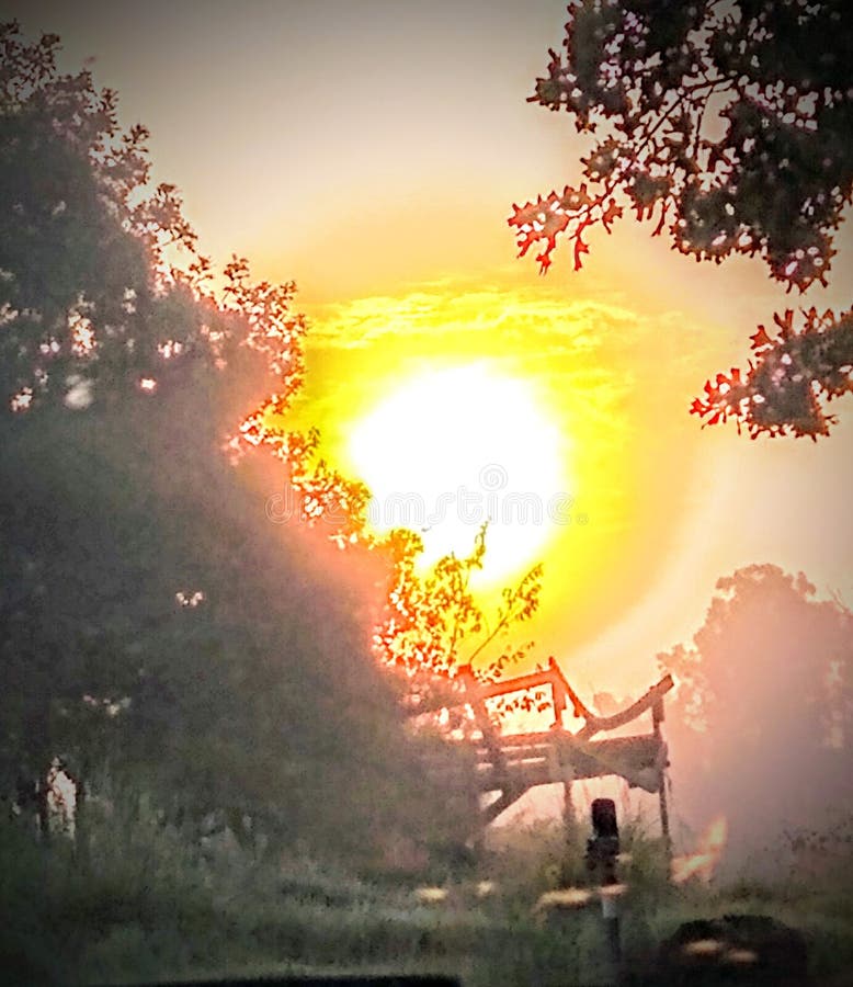 Another Breathtaking Sunrise on the Kickapoo Indian Reservation Stock ...