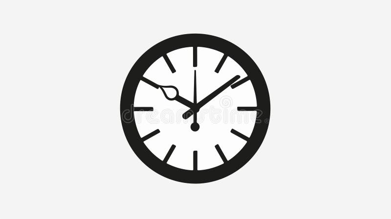 Modern Clock Icon for Web and UI Design Projects Stock Vector ...