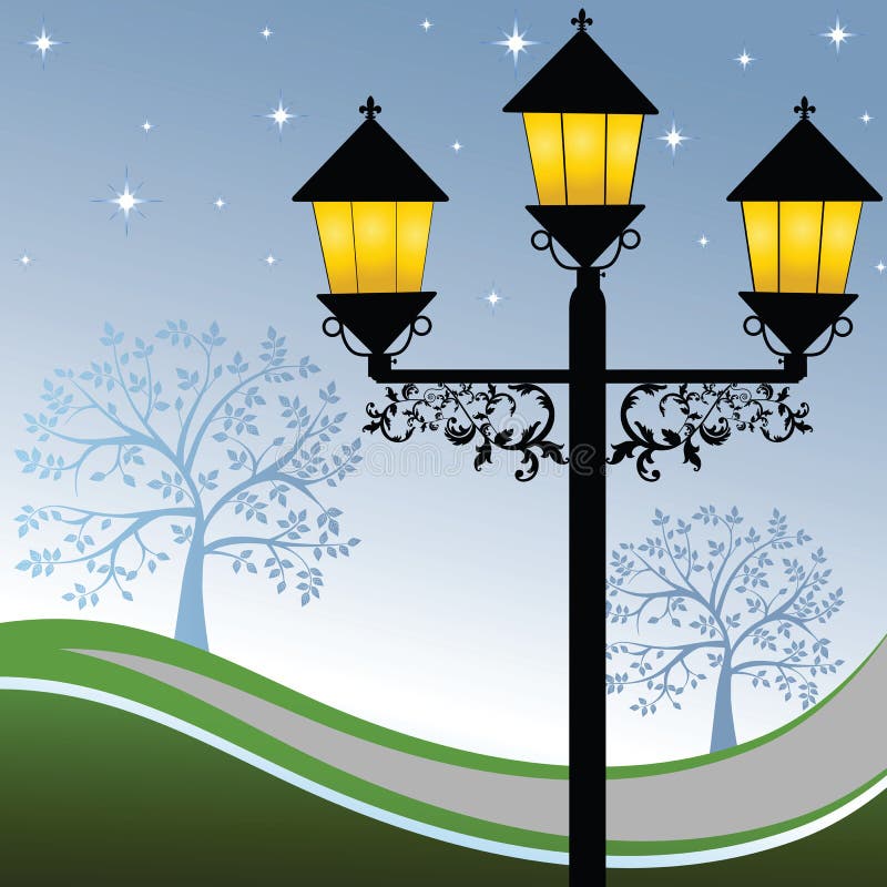 Another Day is Dawning - Lampost Stock Vector - Illustration of leafage ...
