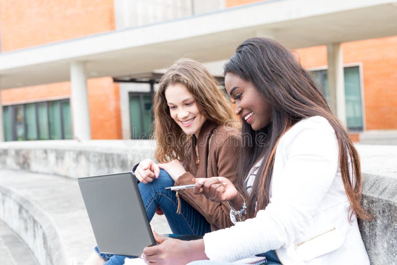 Another Day at the University! Stock Photo - Image of laptop, caucasian ...