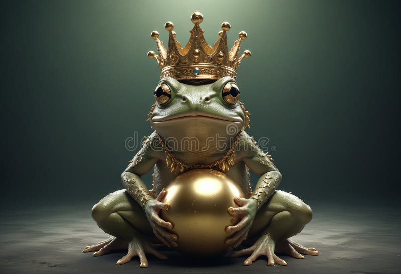 Another Frog King stock illustration. Illustration of stories - 330826495