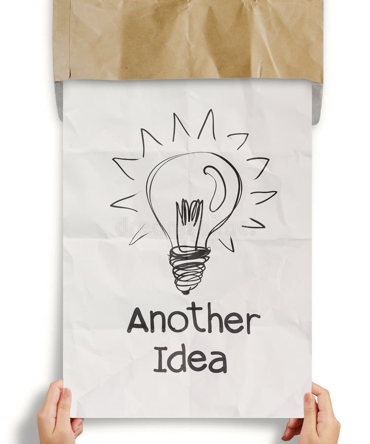Another Idea Light Bulb Recycle Envelope Background Stock Photos - Free ...