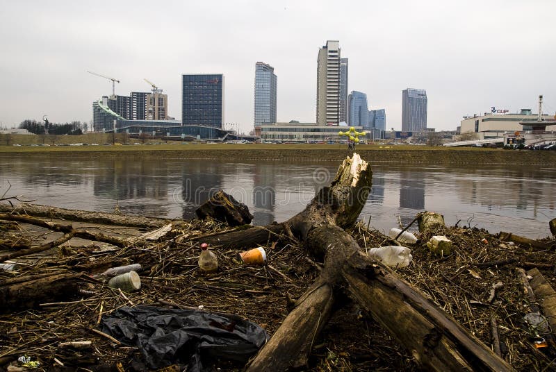 Another River Side after Flood Stock Photo - Image of lithuania, flood ...