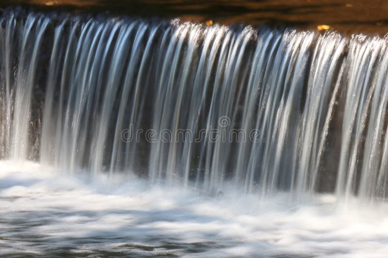 The Water is Moving Very Quickly at the Waterfall. Stock Image - Image ...