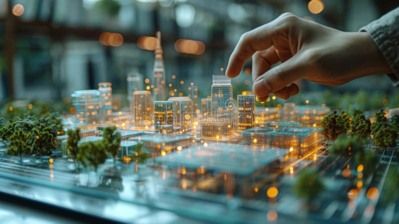 In Another Segment of the Lecture the Hologram Displays an Aerial View ...