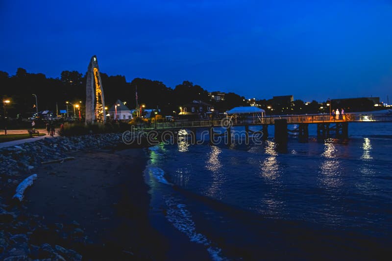 Another Splendid Evening at the Waterfront of Ossining New York Pier ...