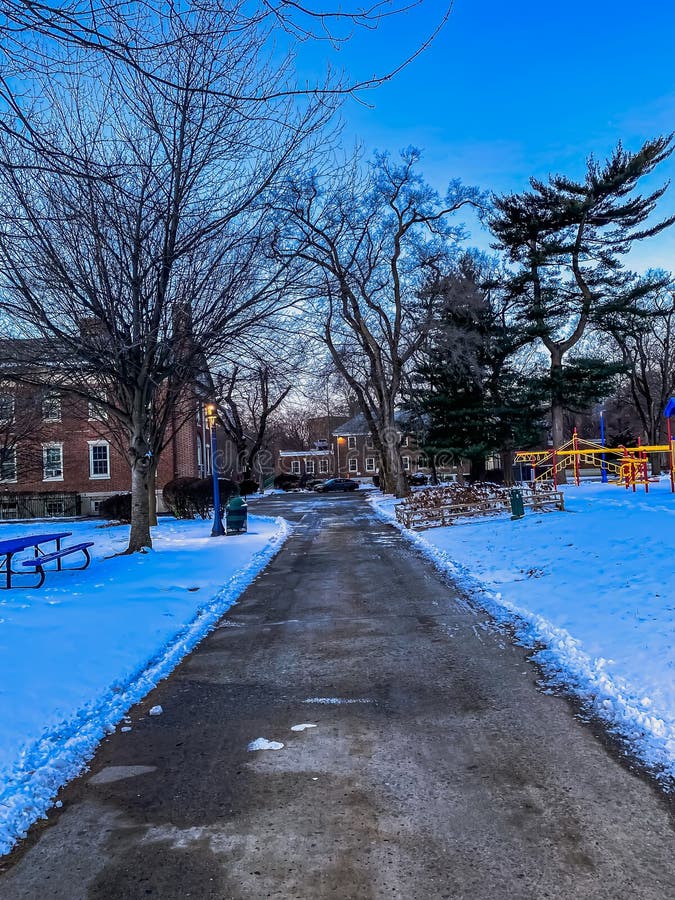 Another Splendid Morning on a School Campus. Stock Photo - Image of ...