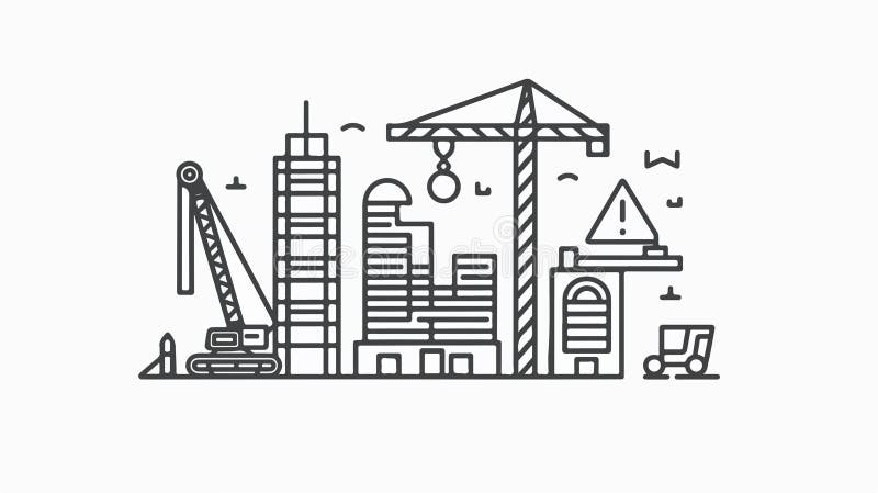 Modern Under Construction Icon for Construction Projects and Websites ...