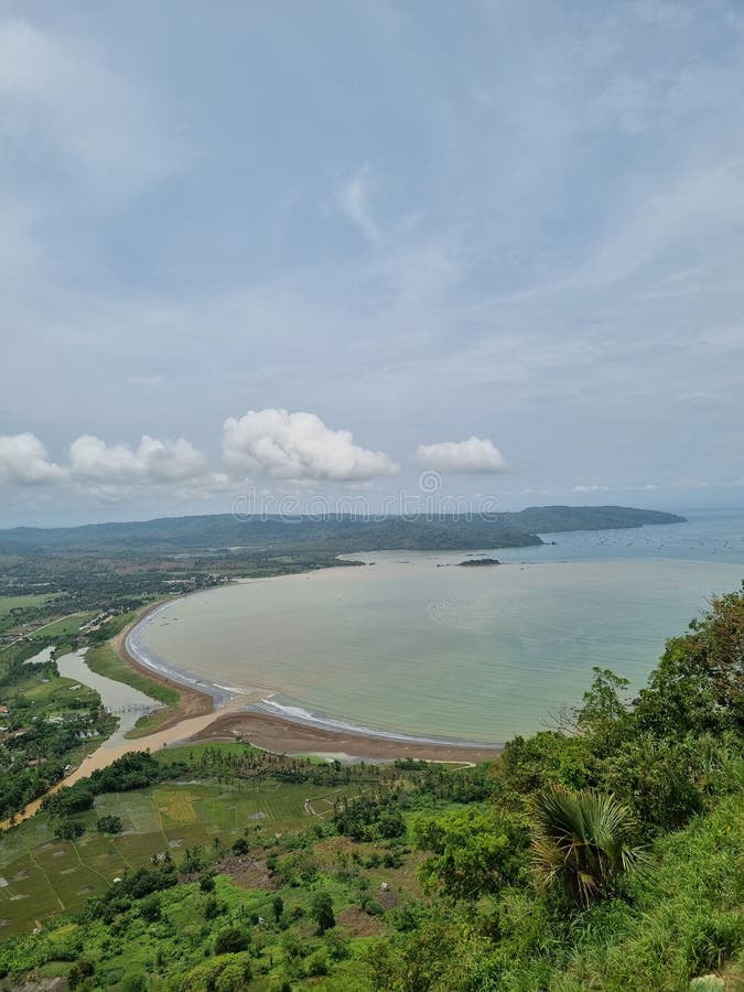 Another View from Ciletuh Geopark Stock Image - Image of blue, nature ...