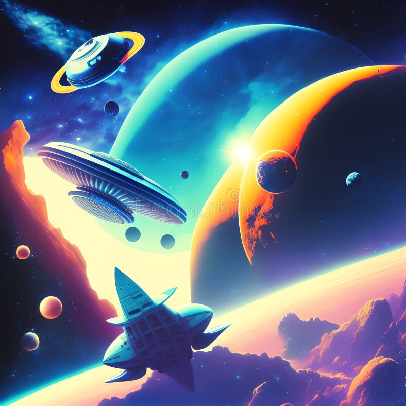 Another World Dimension, Generative AI Illustration Stock Illustration ...