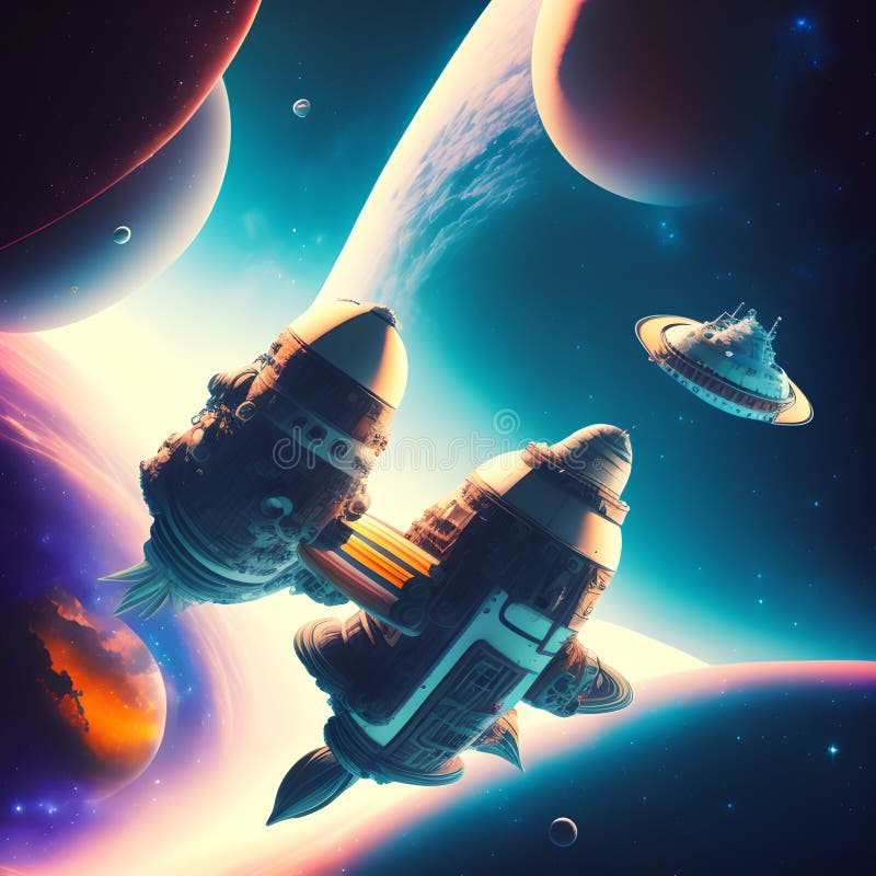 Another World Dimension, Generative AI Illustration Stock Illustration ...