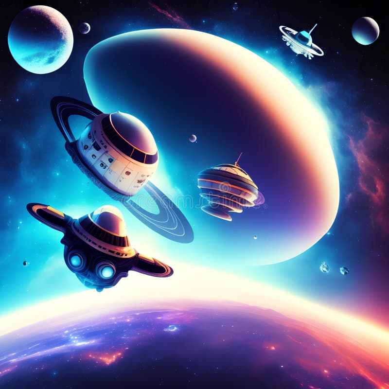 Another World Dimension, Generative AI Illustration Stock Illustration ...