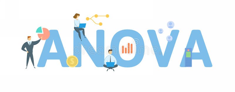 ANOVA, Analysis of Variance. Concept with Keyword, People and Icons ...