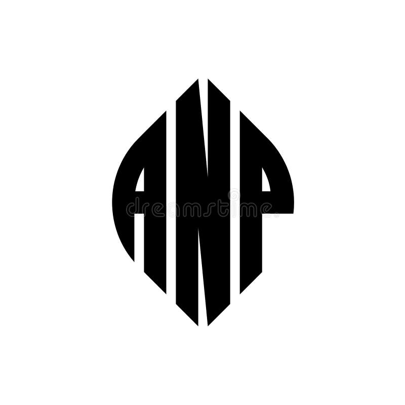 ANP Circle Letter Logo Design with Circle and Ellipse Shape. ANP ...