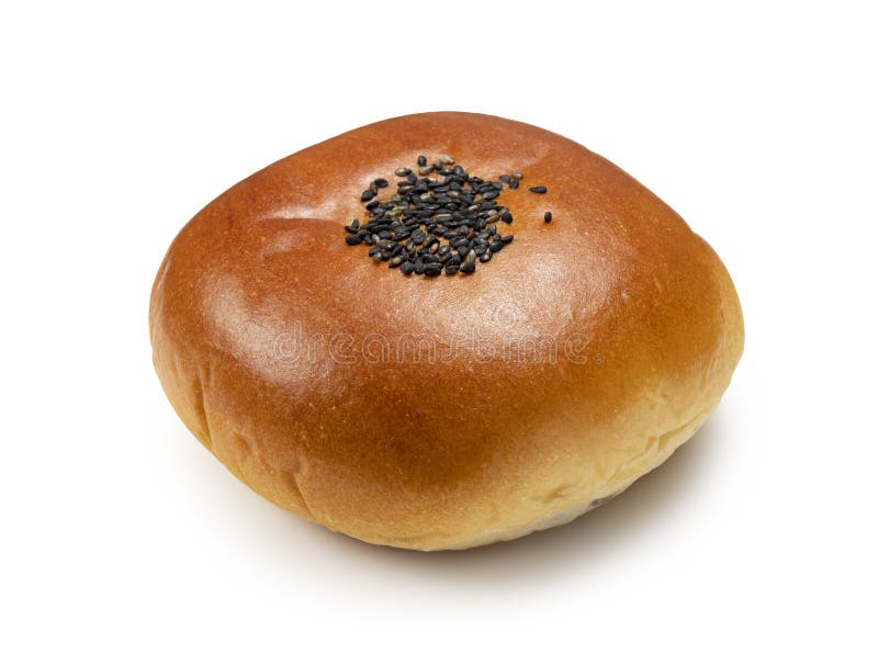 Anpan, Cut in Half, Placed on a White Background Stock Photo - Image of ...