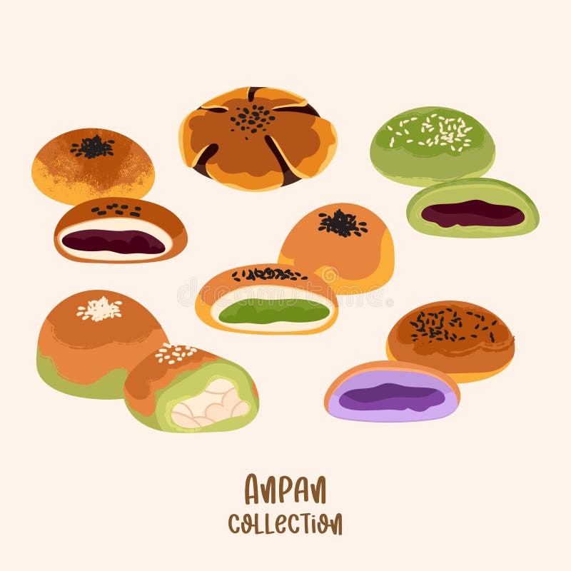 Anpan Bread Stock Illustrations – 110 Anpan Bread Stock Illustrations ...