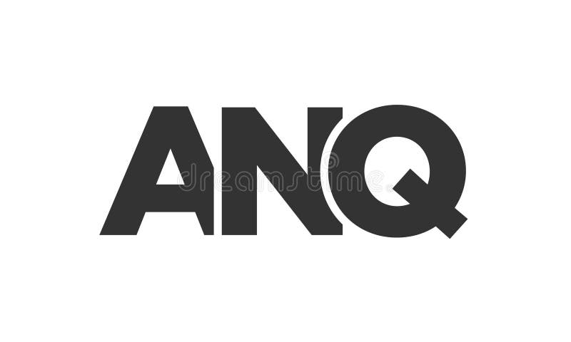 ANQ Logo Design Template with Strong and Modern Bold Text. Initial ...