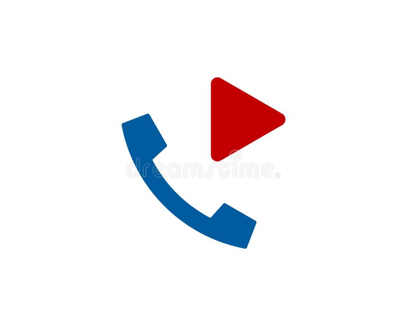 Anruf-Ikone Logo Design Element Vektor Abbildung - Illustration von ...
