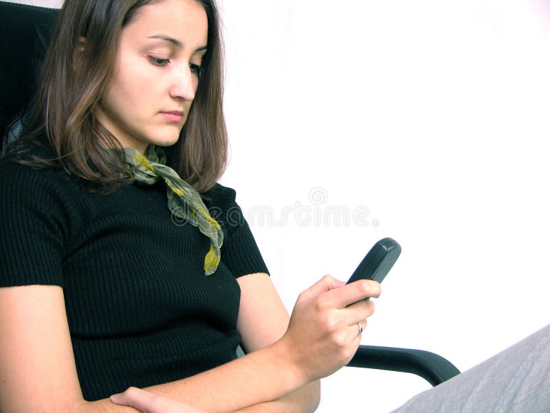 Jemand anrufen 2 stockbild. Bild von mädchen, beweglich - 65585