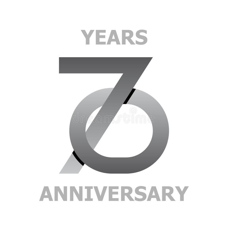 70 Ans De Symbole D'anniversaire Illustration de Vecteur - Illustration ...