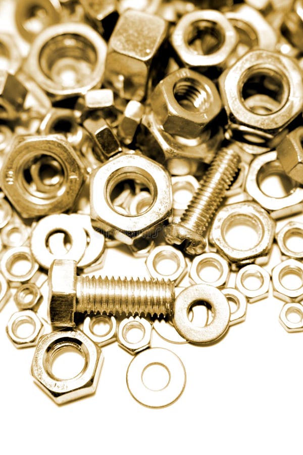 Muttern - und - Schrauben stockbild. Bild von industrie - 7934445