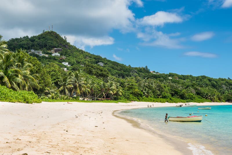 Anse Royale Beach, Mahe Island, Seychelles Imagem de Stock - Imagem de ...