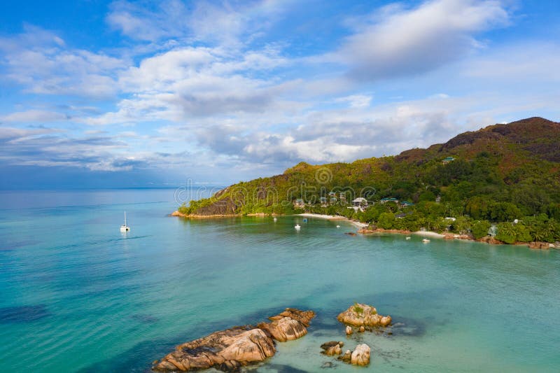 Anse Volbert stock image. Image of relax, anse, granite - 256301723