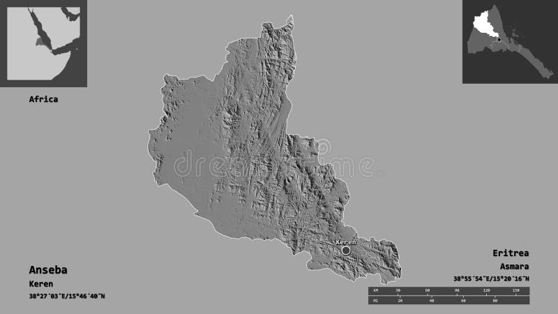 Anseba, Region of Eritrea,. Previews. Bilevel Stock Illustration ...