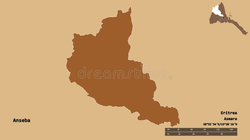 Anseba, Region of Eritrea, Zoomed. Pattern Stock Illustration ...