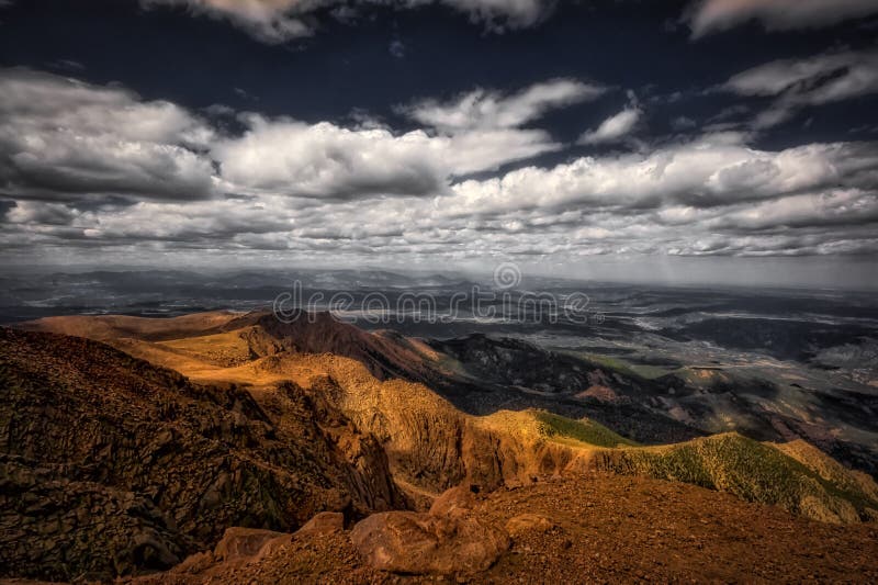 Ansicht Auf Von Der Spiess-Spitze Stockbild - Bild von schönheit, farbe ...