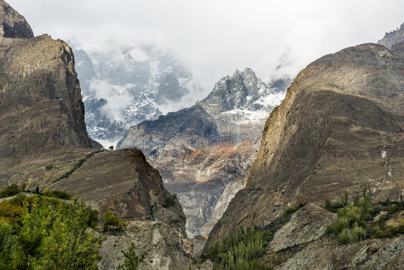 Ansicht Von Hunza-Tal, Pakistan Stockbild - Bild von abenteuer ...