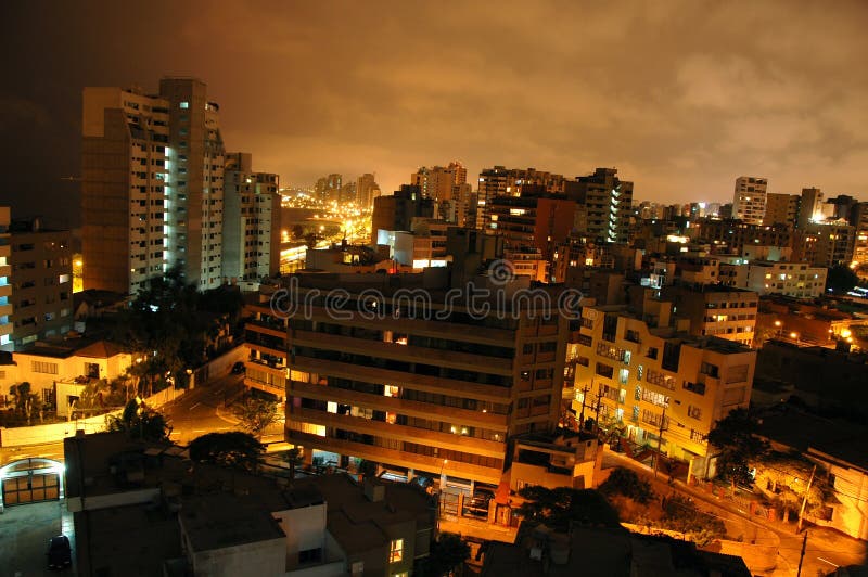 Ansicht Von Miraflores in Lima Pro Stockbild - Bild von peru, limette ...