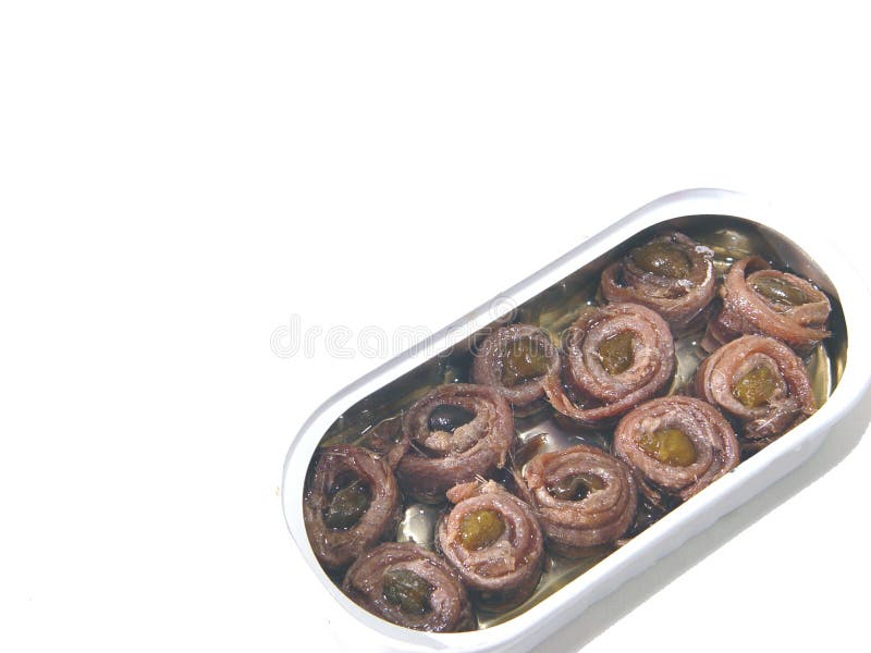 Ansjovis arkivfoto. Bild av engelskt, olja, burkar, maträtt - 4389610
