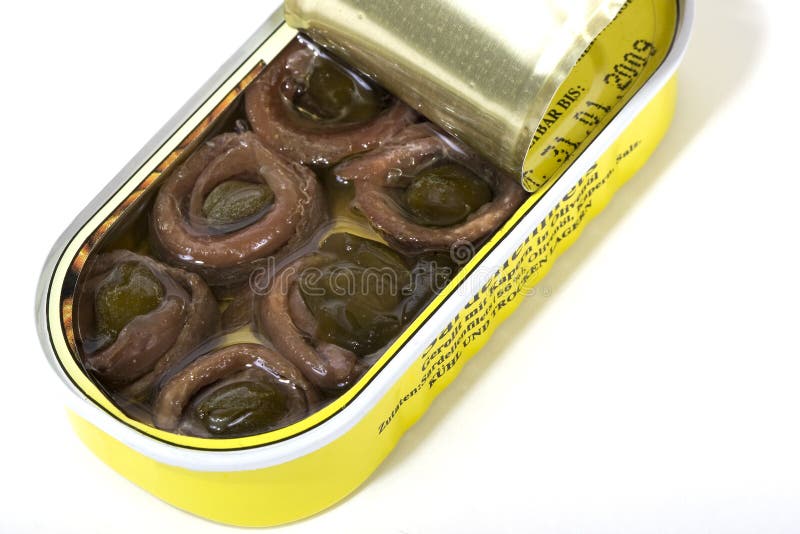 Ansjovis arkivfoto. Bild av engelskt, olja, burkar, maträtt - 4389610
