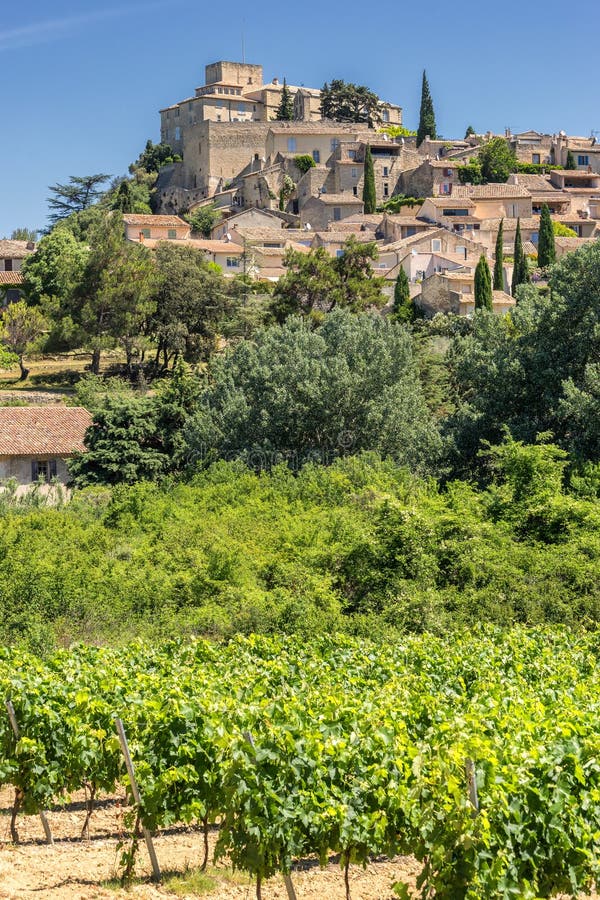 Ansouis in the Luberon stock photo. Image of south, provence - 73804688