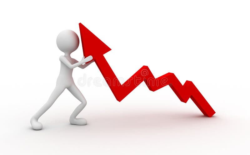 Anstieg stock abbildung. Illustration von kurve, tendenzen - 16463223