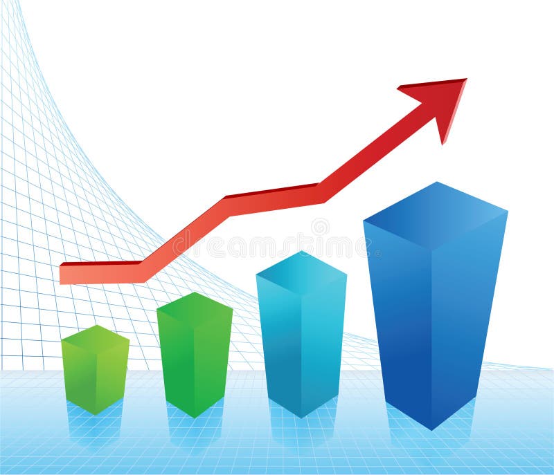 Anstieg des Profites vektor abbildung. Illustration von wachstum - 7191992