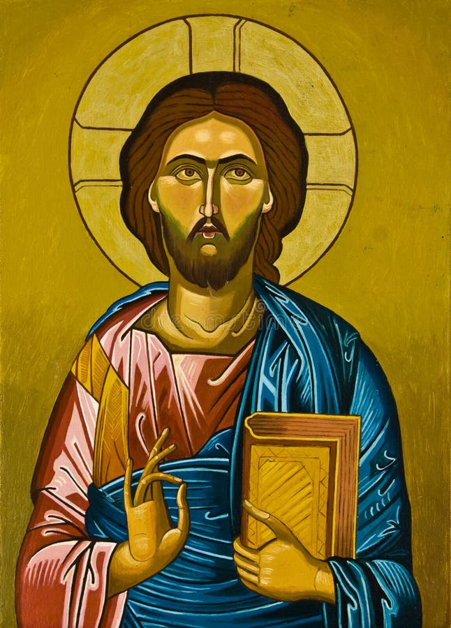 Malerei Von Jesus Christ An Seiner Leidenschaft Stock Abbildung ...