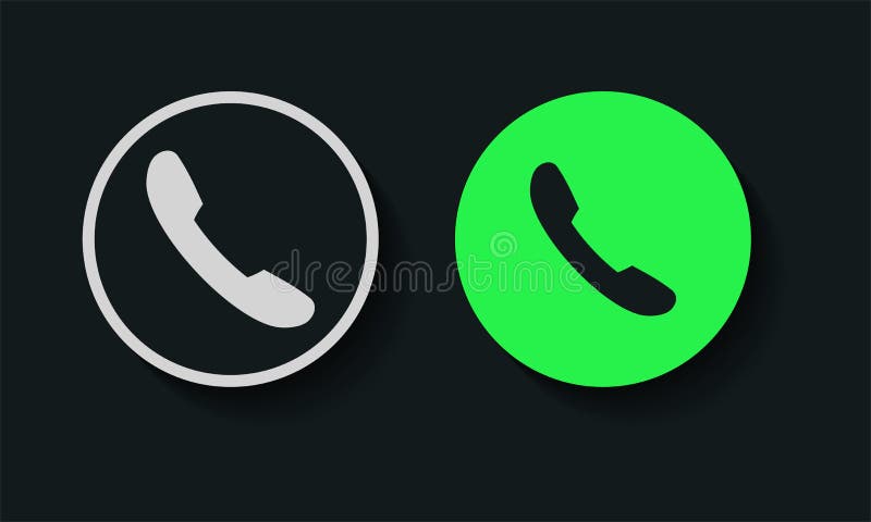 Answer and Accept Call Icon. Phone Call Stock Vector - Illustration of ...