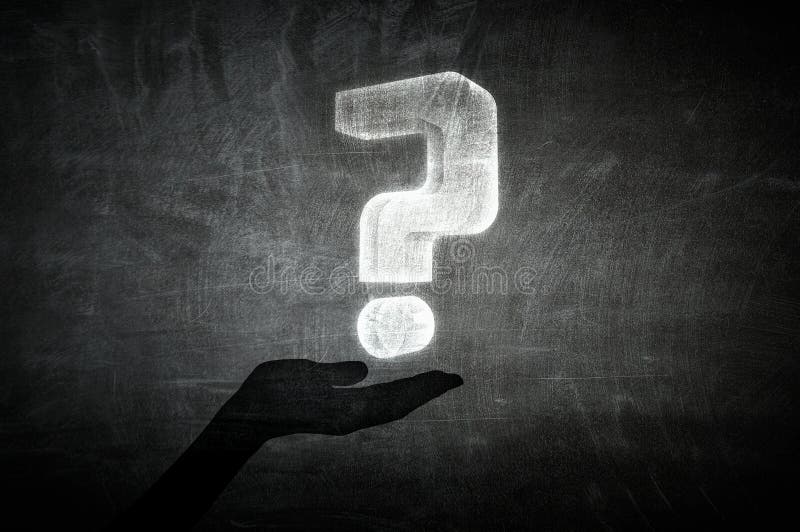 Answer All Your Questions . Mixed Media Stock Image - Image of doubt ...
