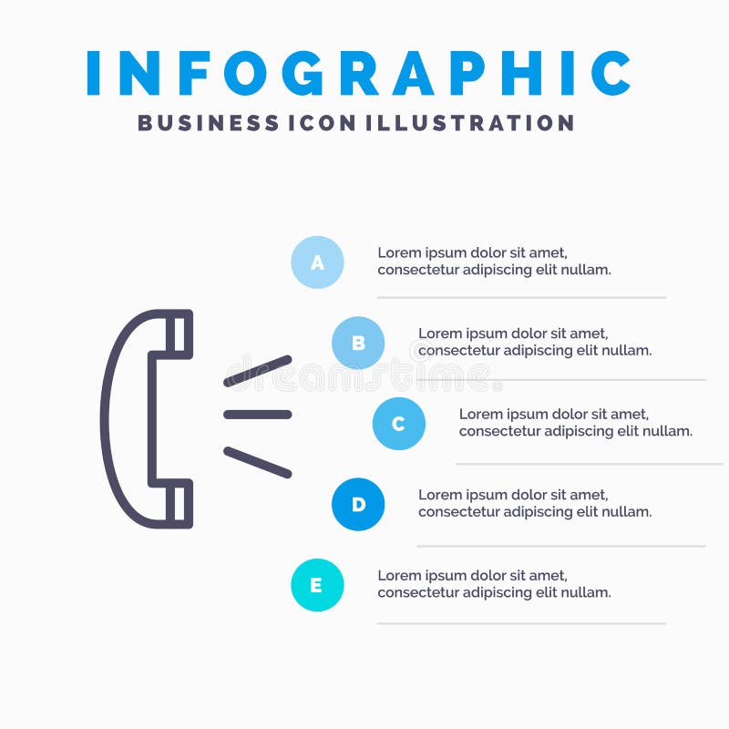 Answer, Call, Client Support, Customer Support Line Icon with 5 Steps ...