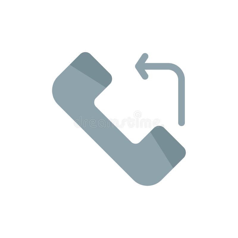 Answer, Call, Incoming Flat Color Icon. Vector Icon Banner Template ...