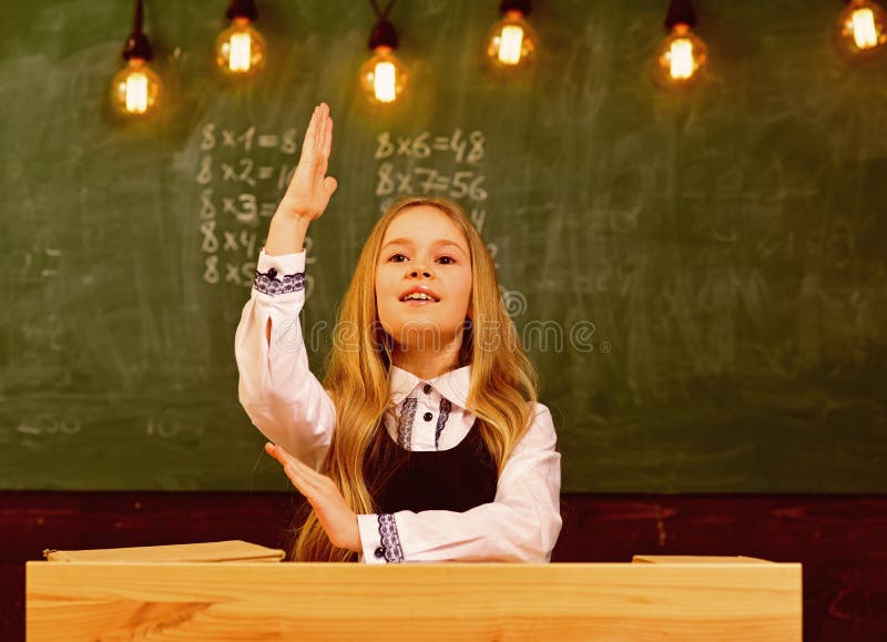 Answer. I Know the Answer. Answer To Any Question. Girl Hold Raised ...